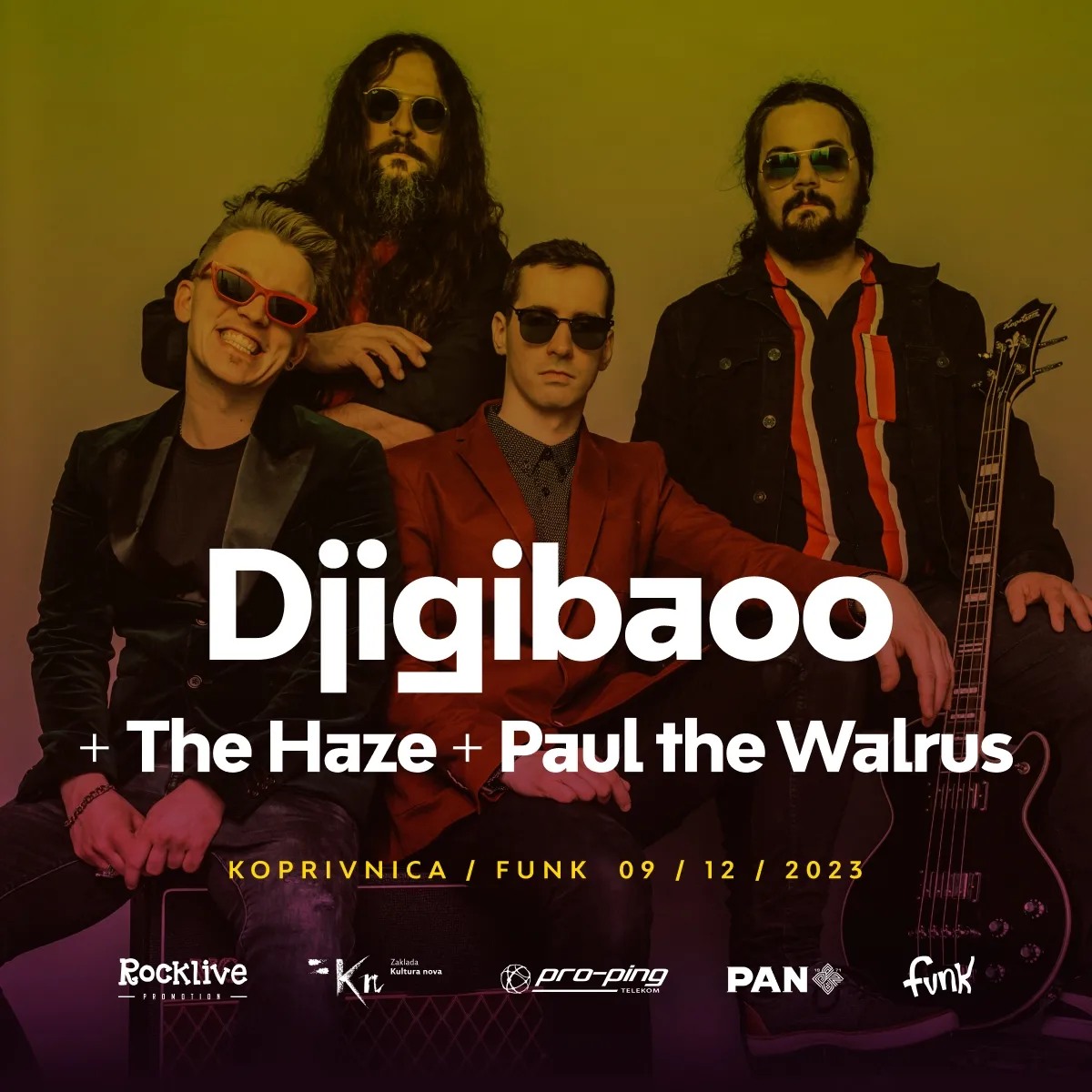 DJIGIBAOO + THE HAZE + PAUL THE WALRUS – Kulturni centar Koprivnica